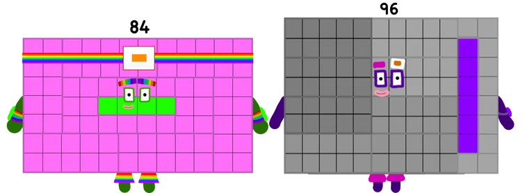 I reupgraded Numberblocks 84 and 96! | Fandom