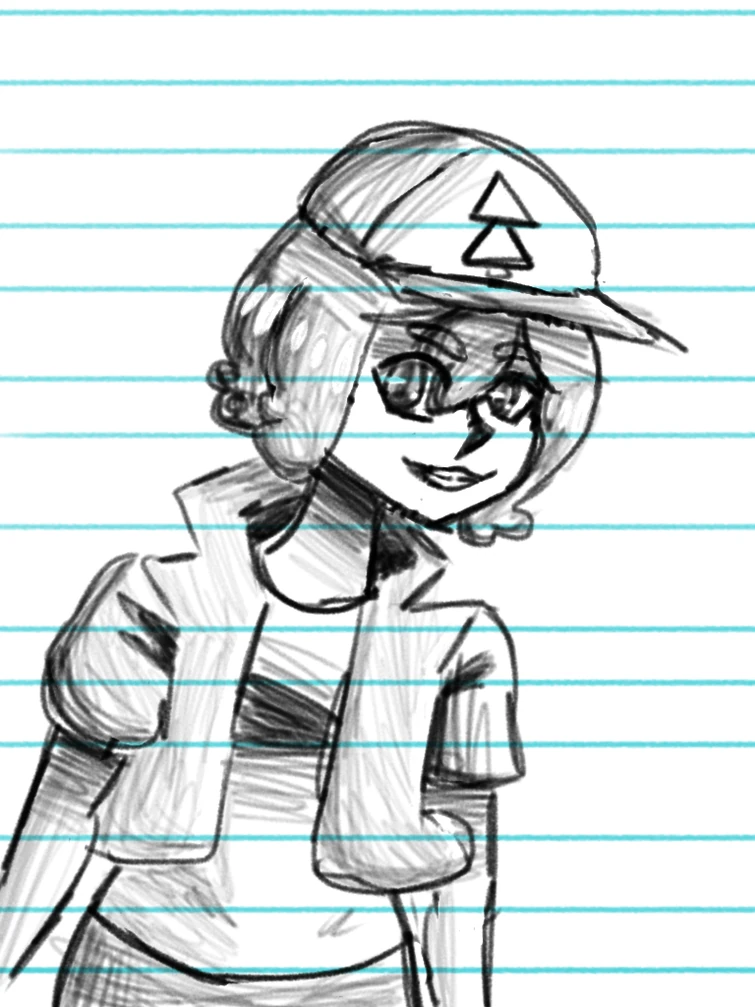 Digital art of Dipper that I tried to make look like Traditional Art of ...