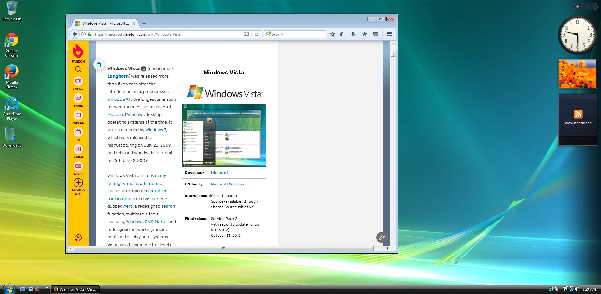 Windows Vista Page on a Windows Vista | Fandom
