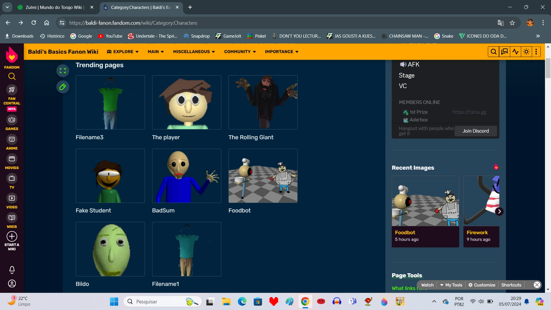 Foodbot's Page trending in characters category. | Fandom
