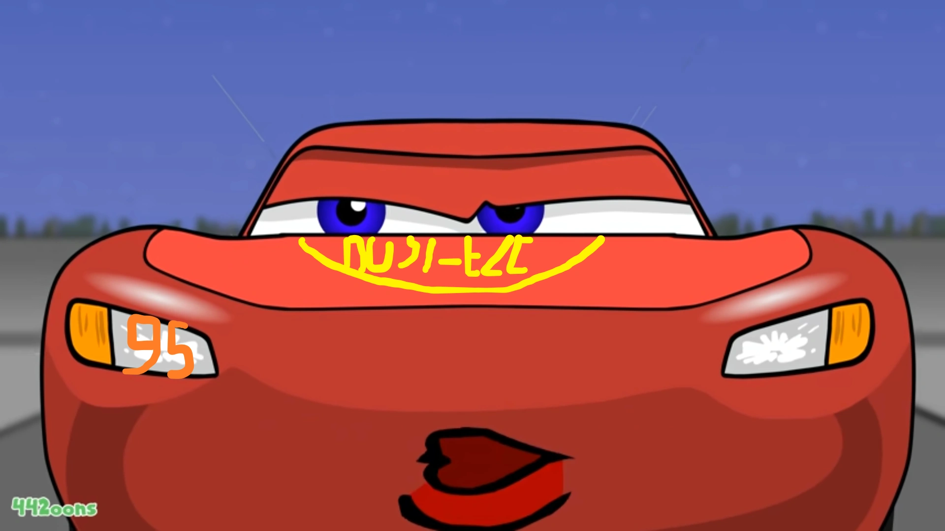 Lightning McQueen in his first race | Fandom