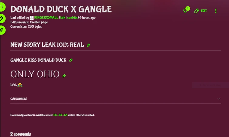 uuummm guy is someone gonna delete the fake page. | Fandom