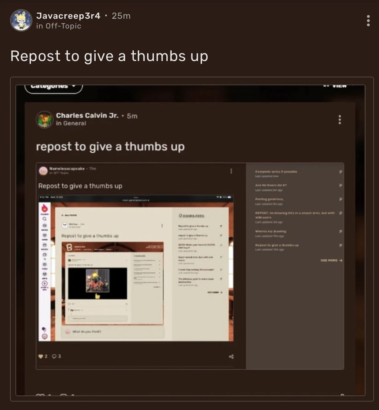 Repost to give a thumbs up | Fandom