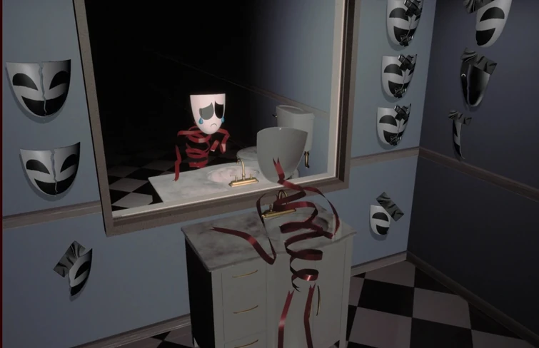 Mkay so I made a gangle mask to put on my wall | Fandom