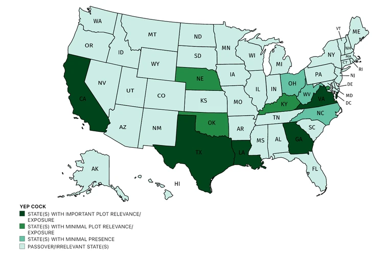 TWD States by relevance (and cringe Georgia centrism) | Fandom
