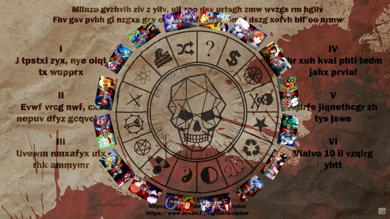 Death Battle Season 10 Cipher Wheel | Fandom