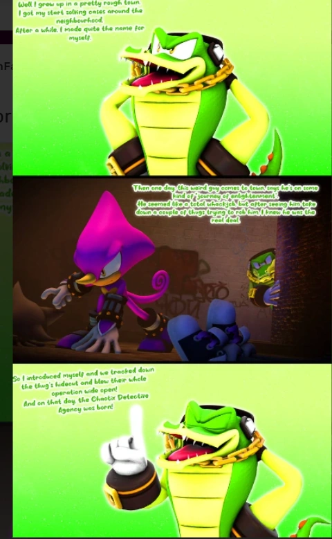 The origins of the Chaotix. (Art by PixelRush) | Fandom