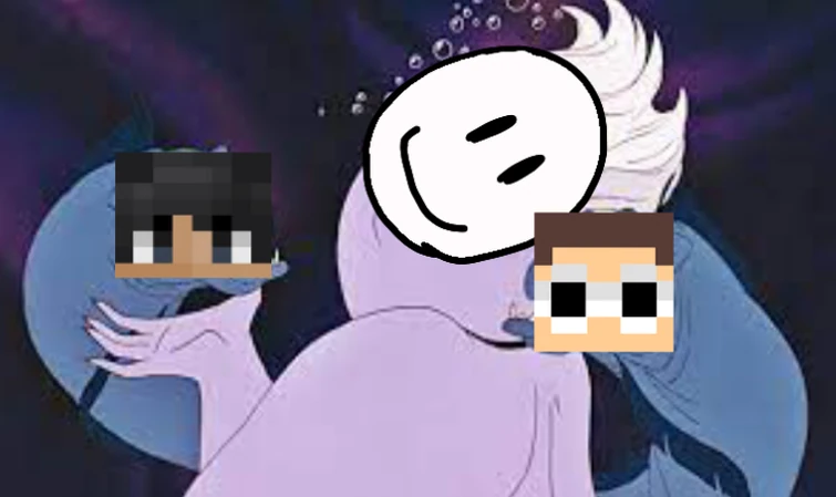 Editing dsmp characters into Little mermaid characters (credit to ...