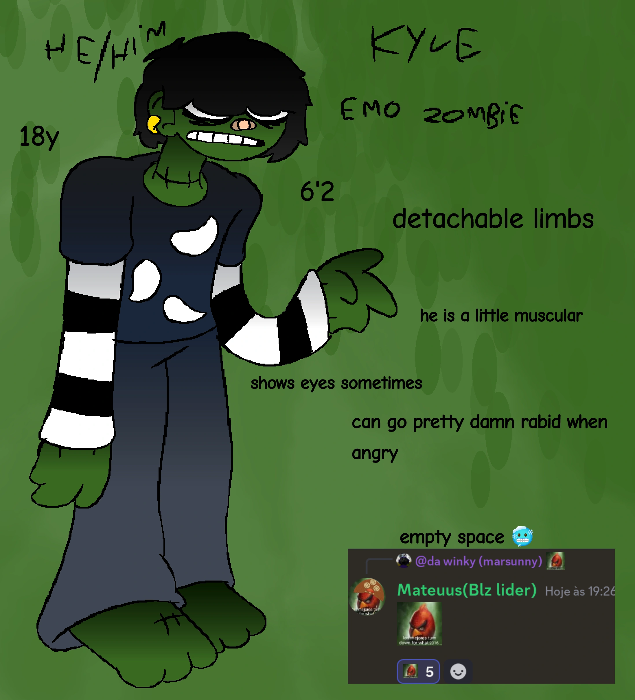 kyle redesign reference sheet | Fandom
