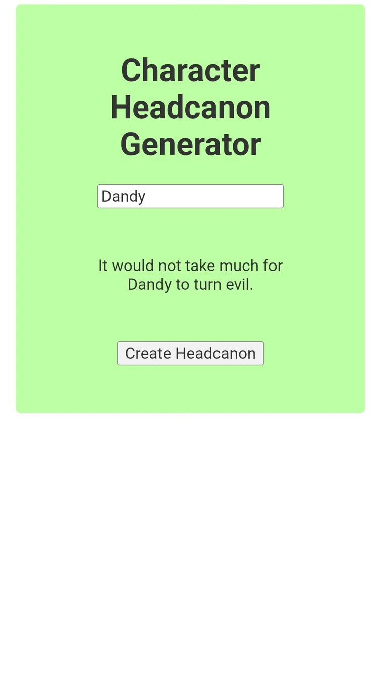 random headcanon generator | Fandom