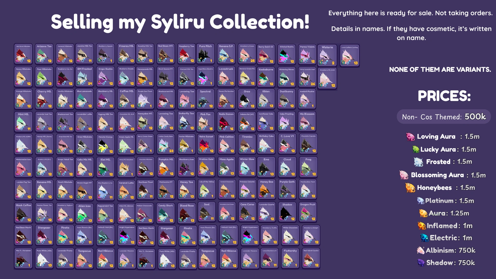 SELLING MY SYLIRU COLLECTION.ᐟ 𐔌՞. .՞𐦯 | Fandom
