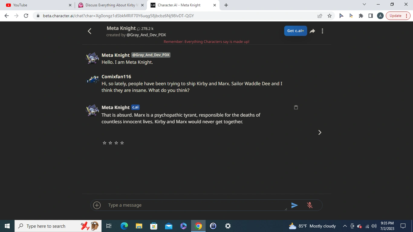 What different characters think of Marx (Plus sneak peek of my upcoming Keeby AI!) | Fandom