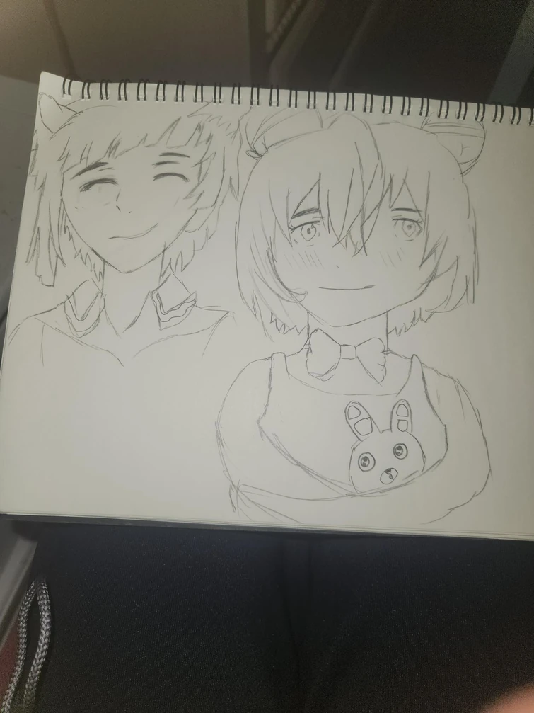 I drew 2 of my fav anime characters seeing the fnaf movie | Fandom
