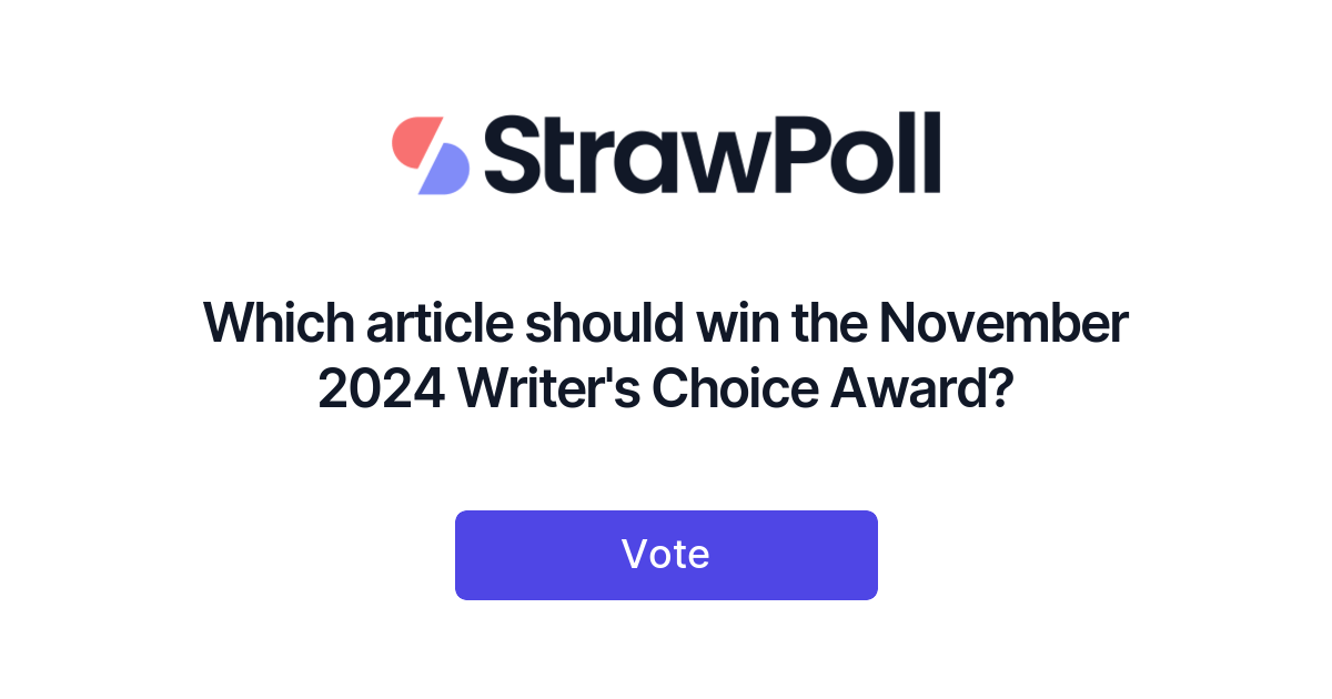 Writer's Choice - November 2024! | Fandom