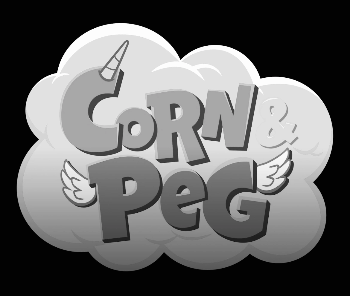 Corn and peg logo in black and white style | Fandom