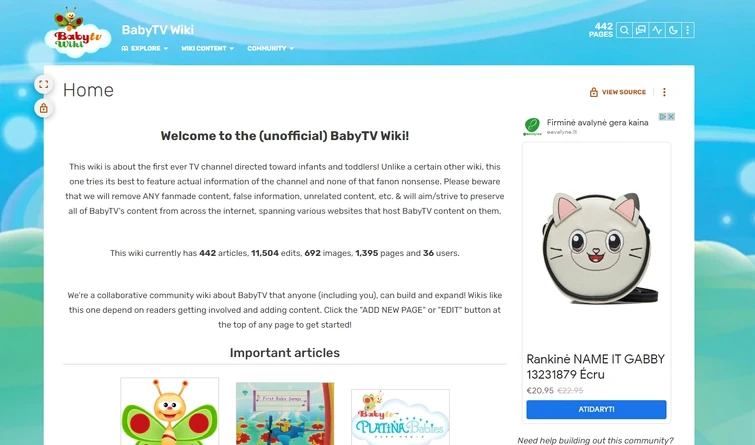 How was 2 BabyTV Wikis??? | Fandom