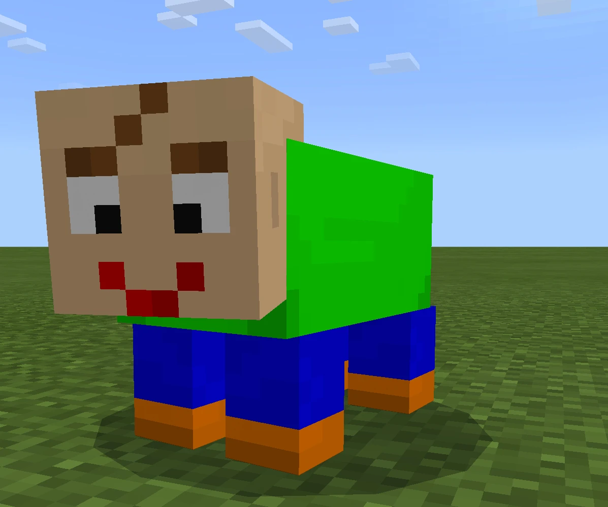 This is a Minecraft Cursed Baldi Pig | Fandom