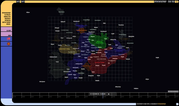 Star Trek Galaxy Map Interactive