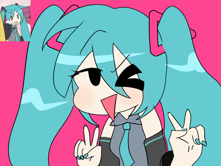 Uh I Drew Hatsune Miku In Fnf Art Style For No Reason Fandom