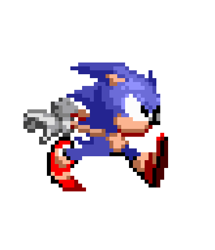 Gif Animado De Sprites De Sonic Sonic Wiggles His Ears (Blender