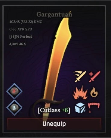 If you see this and have a weapon with higher dmg not dps than 200 ...