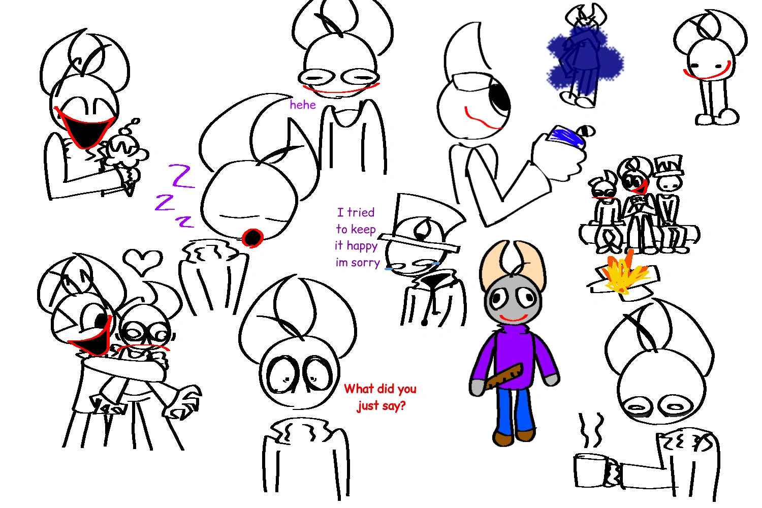 Ft e ash doodle page hehe | Fandom