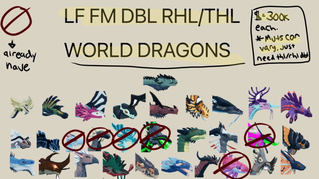 LF RHL/THL FM DBL World Dragons | Fandom