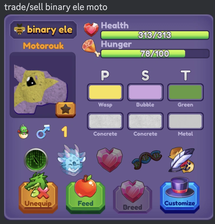 Trade/sell binary moto | Fandom