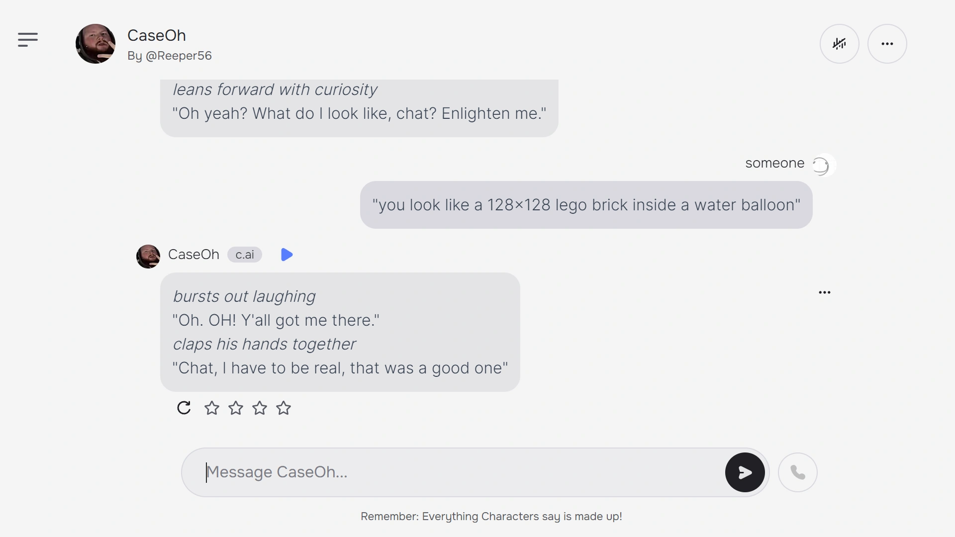 did i just roast caseoh in c.ai and he laughed at me | Fandom