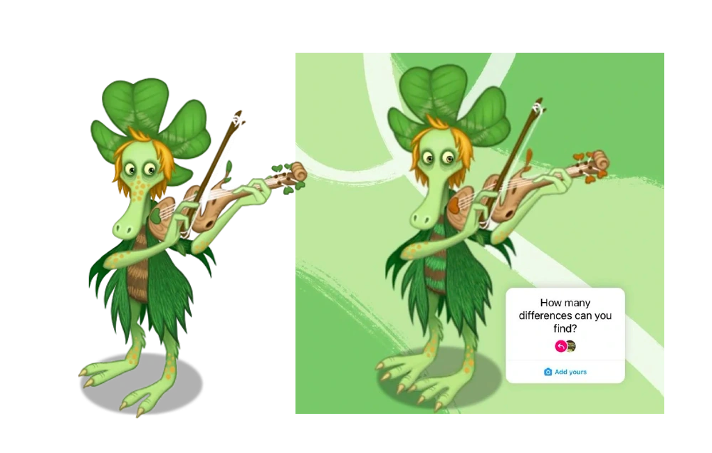 Ffidyll spot the difference for people who don't use instagram | Fandom