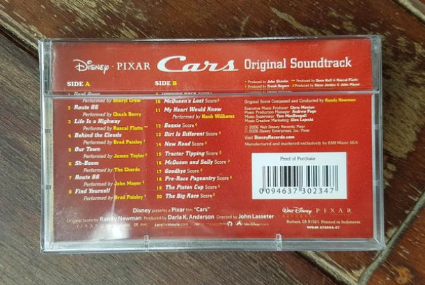 Fun fact did you know the cars soundtrack was released on cassette | Fandom