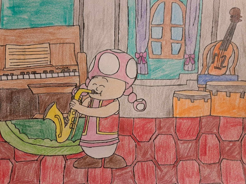 Drawing: Toadette's Music Room | Fandom