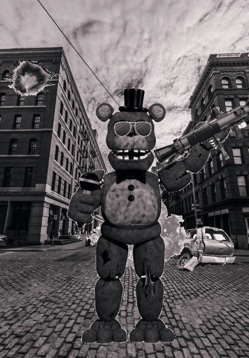 Freddy in war, "colorized" | Fandom