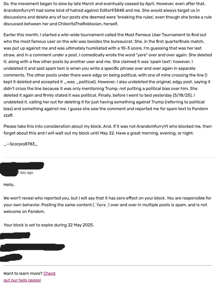 I'm back, with some important information. | Fandom