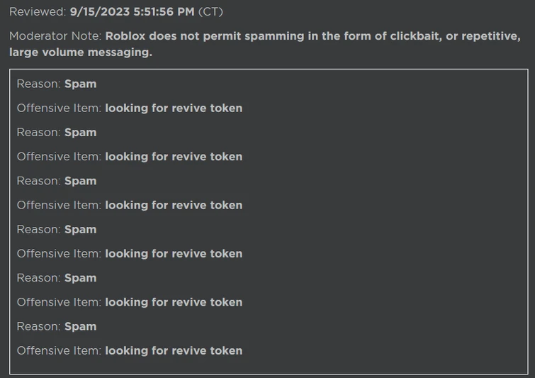 i love roblox moderation... | Fandom