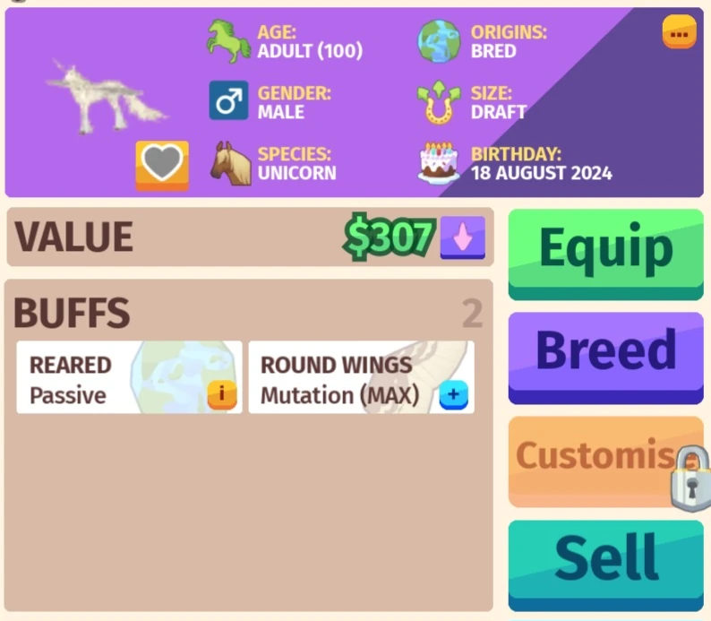 Lf 2-3 mut slots white garg! | Fandom