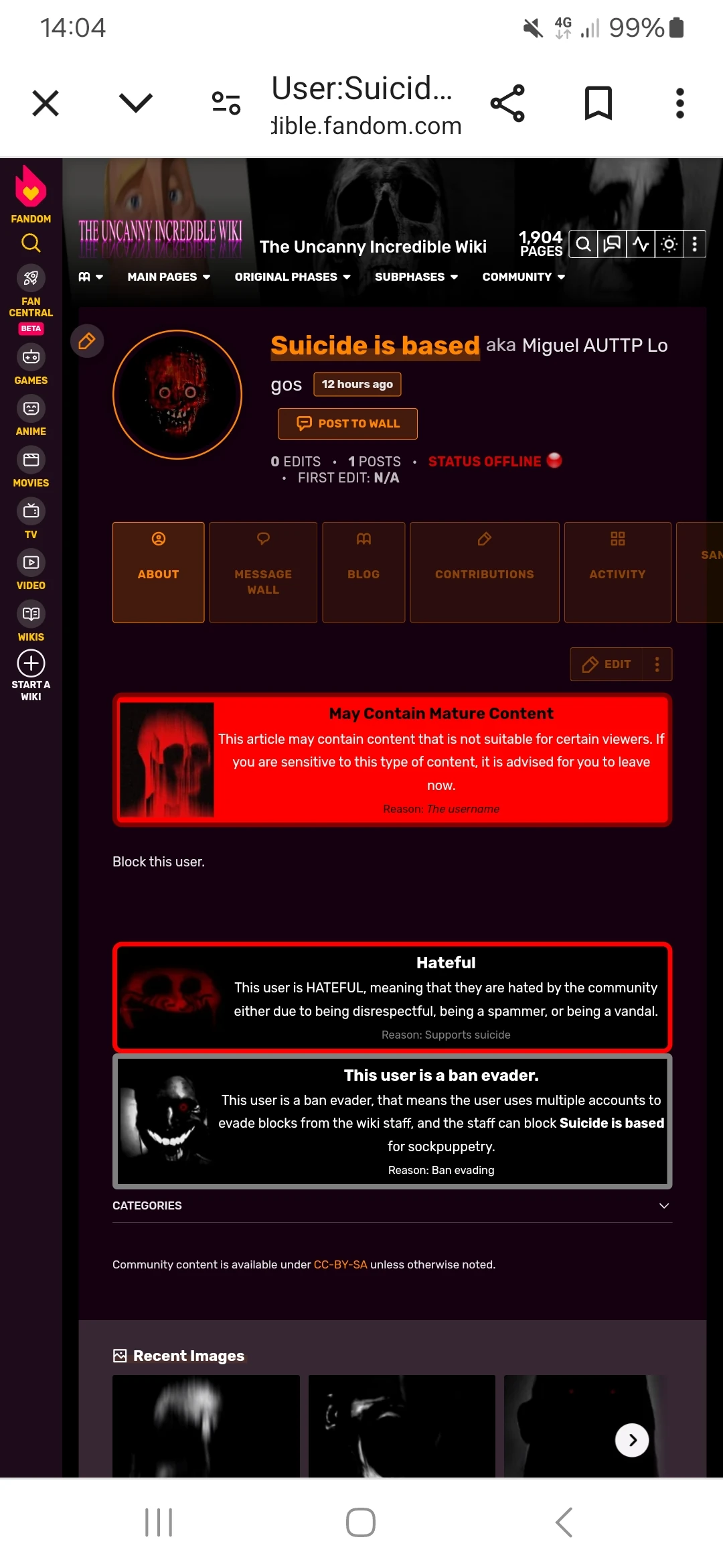 Block this user | Fandom