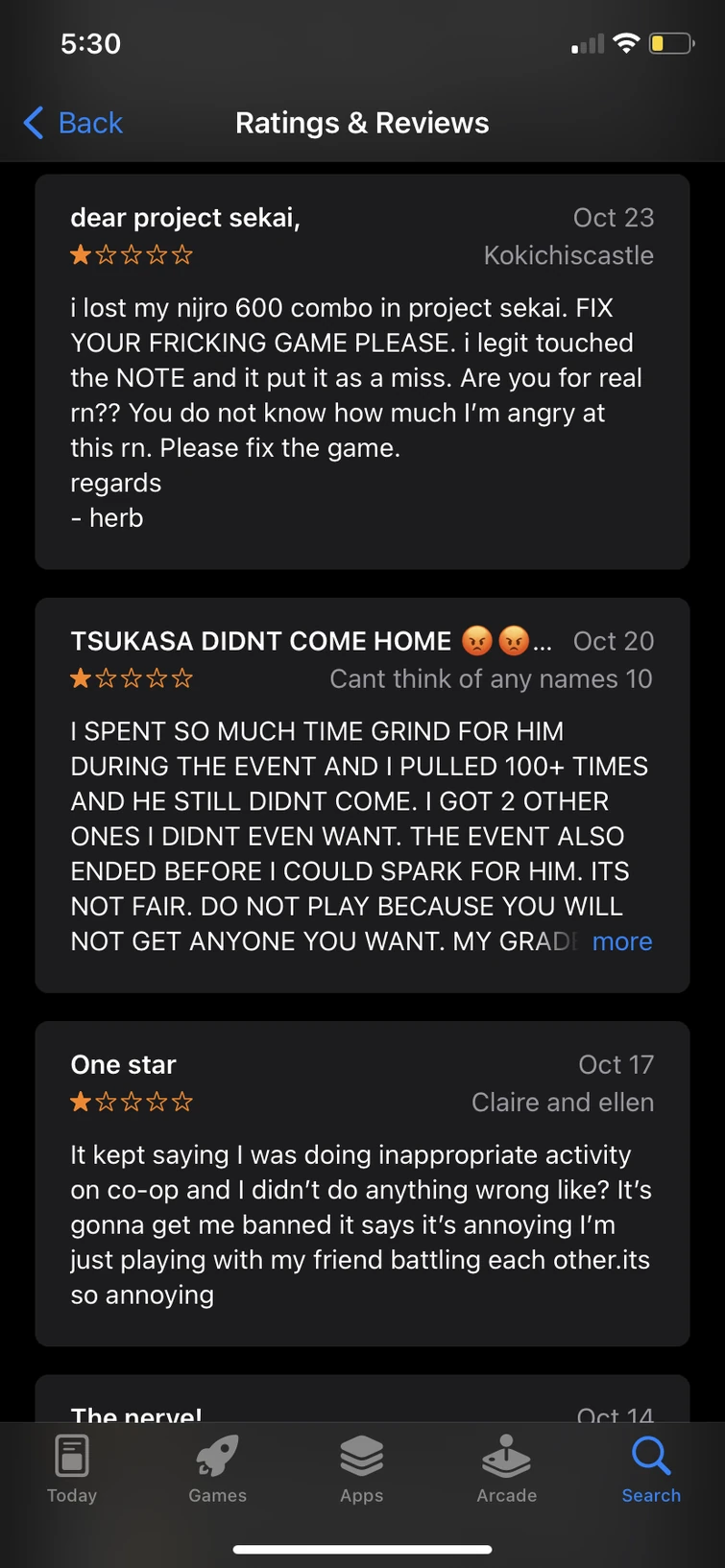 Project Sekai One Star Reviews | Fandom