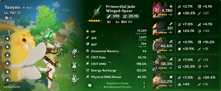 my physical yaoyao build bc both digital and real grass is overrated /j ...