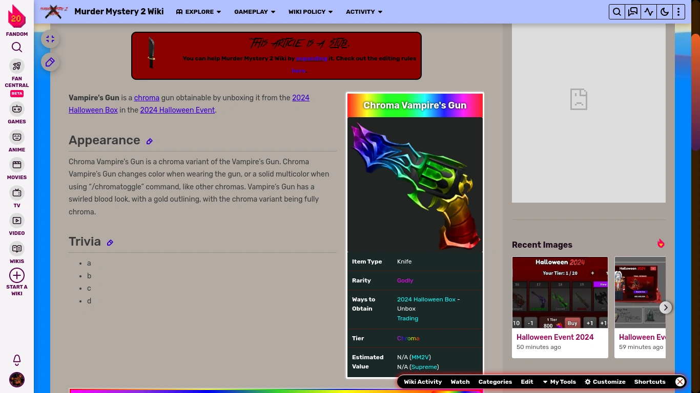 Value for c vamp gun | Fandom