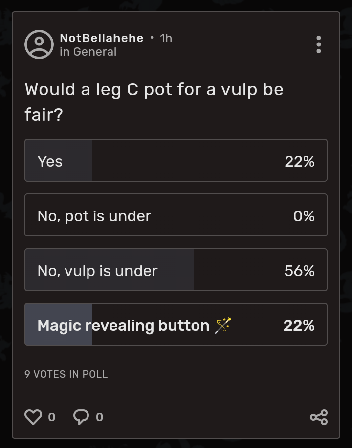 LF Vulp! Offering Leg C pot(or coins??) | Fandom
