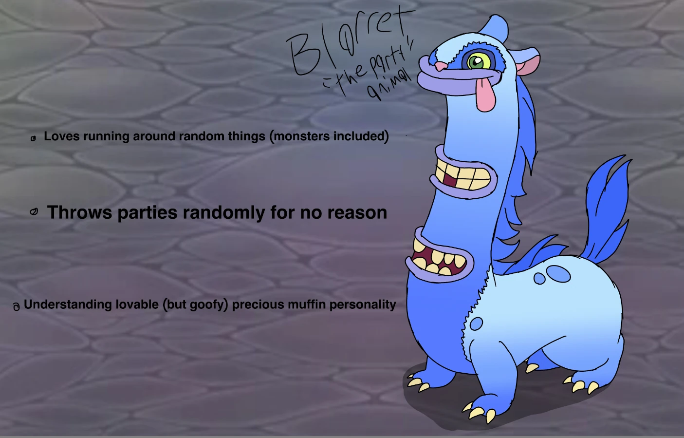 Here’s Blarret’s personality sheet! | Fandom