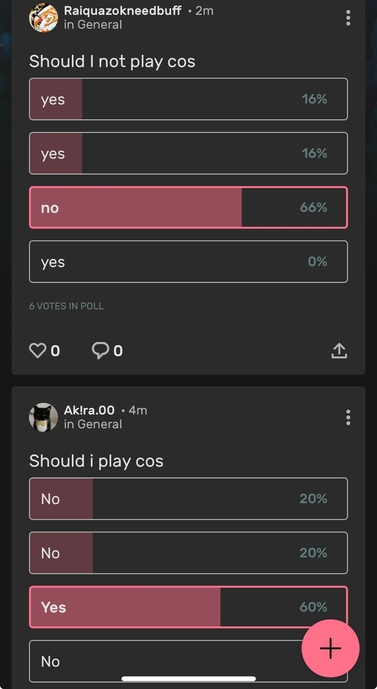 Should I not play cos | Fandom