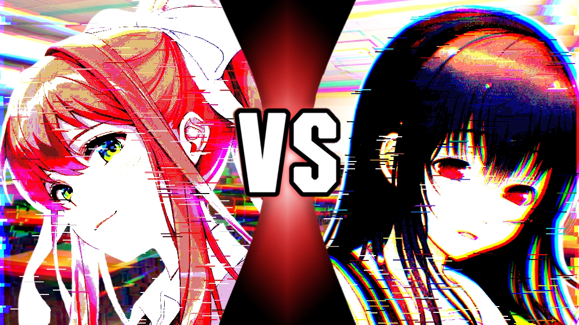 Monika VS Miyuki (Doki Doki Literature Club VS You & Me & Her) | Fandom