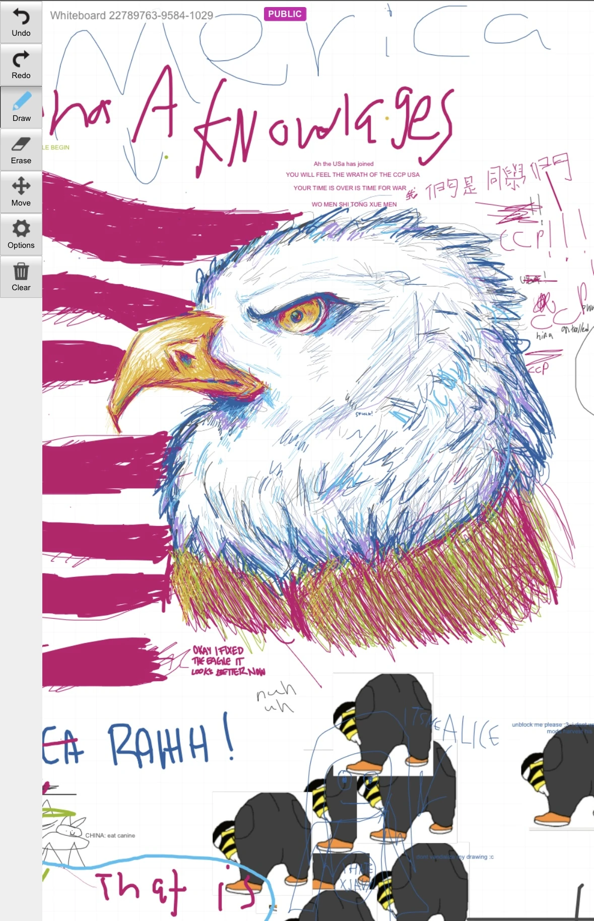 RAHHH BALD EAGLE ON THE WHITEBOARD | Fandom