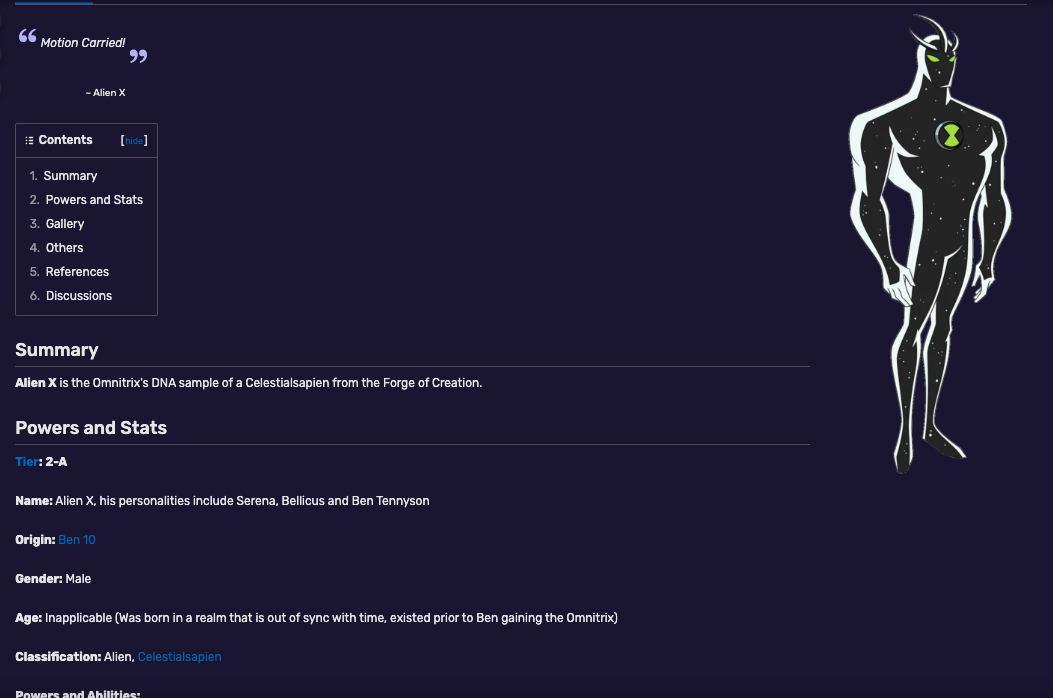 Alien X got upgraded to 2-A(Multi+ level) on vs battles, what do you ...