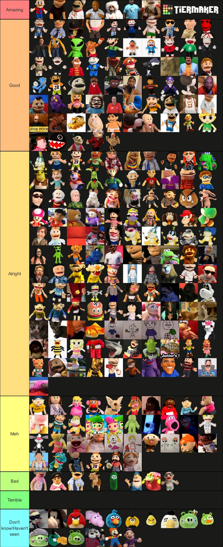 Updated my SML Character Tier List to include 50+ new characters: | Fandom