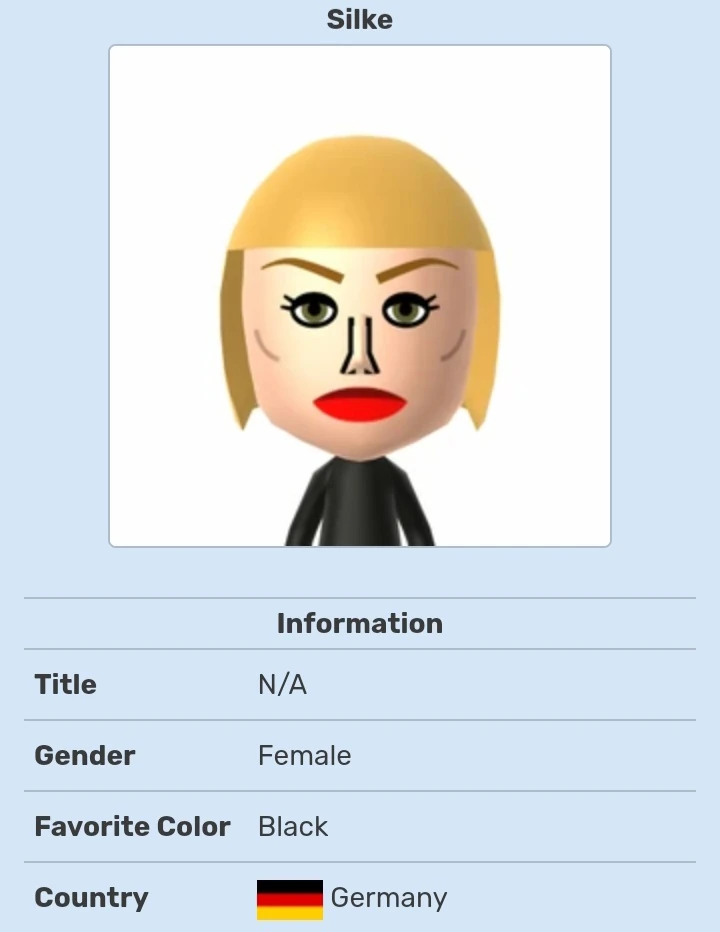 If the Miis were Pokémon Trainers: Silke | Fandom