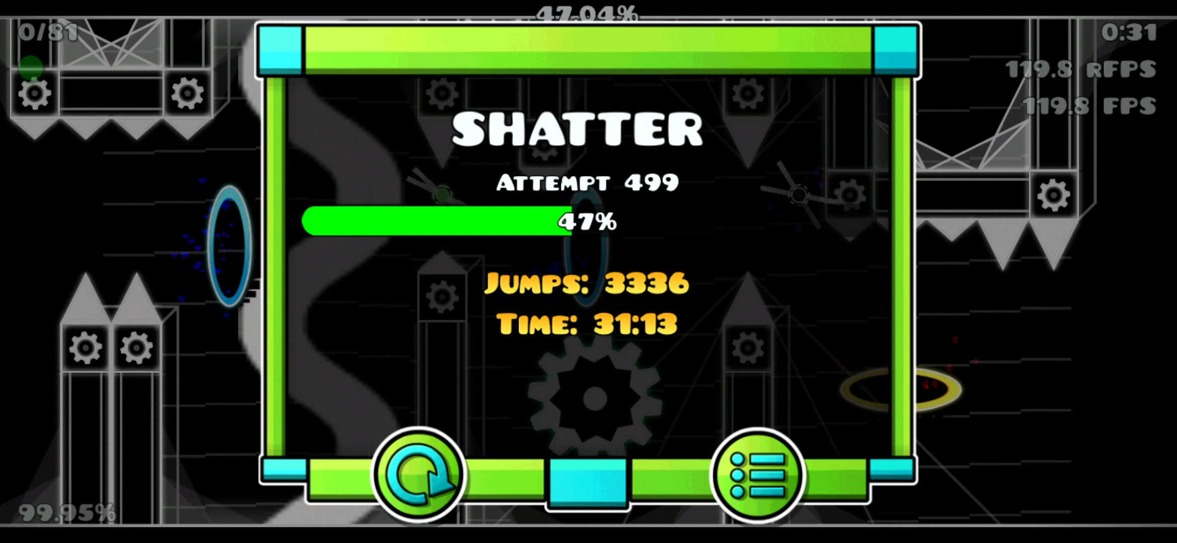 shatter in 2 runs (47, 26-100) | Fandom