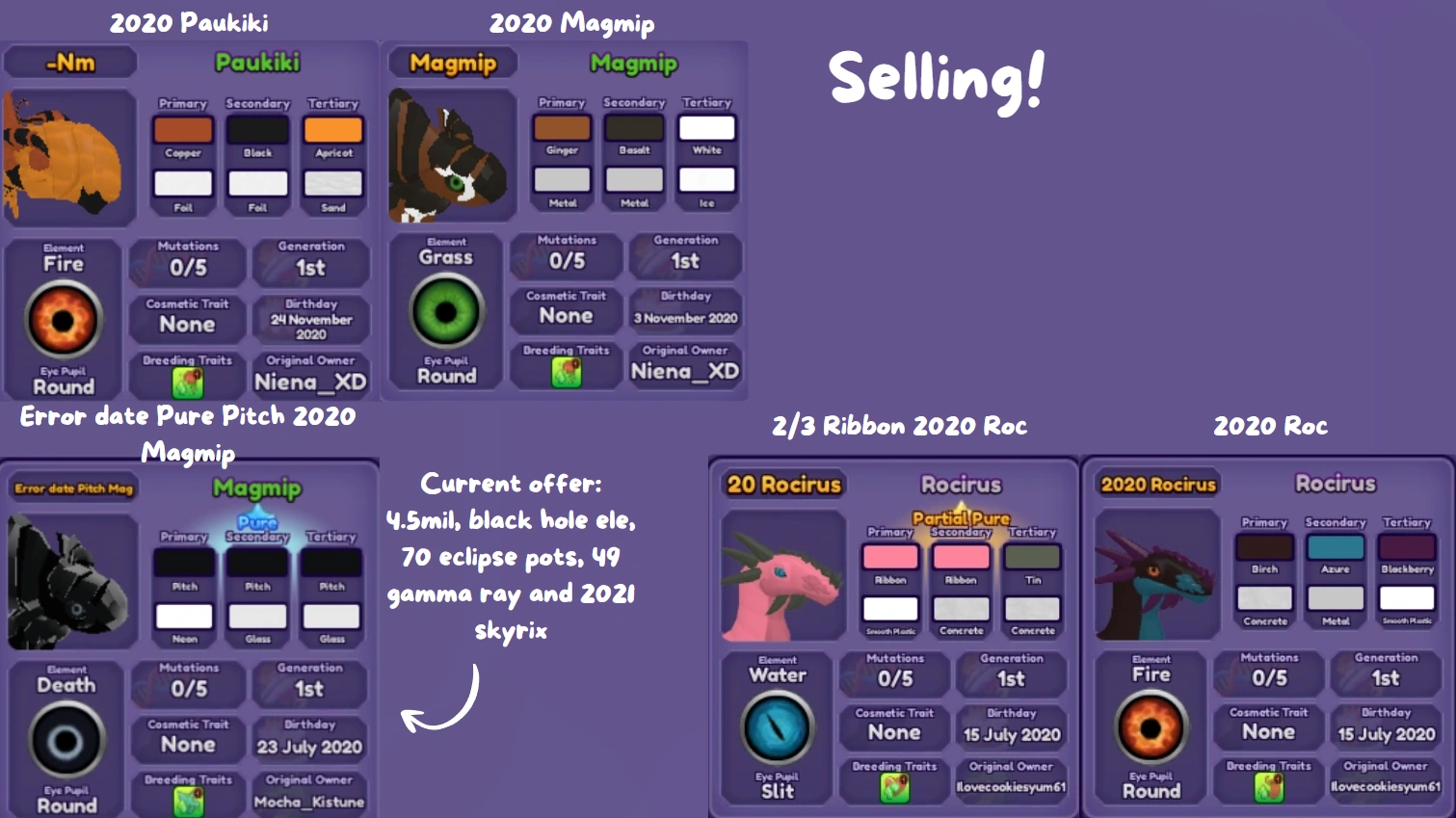 Selling Old dragons (Including error date pitch mag) & Giving free ...